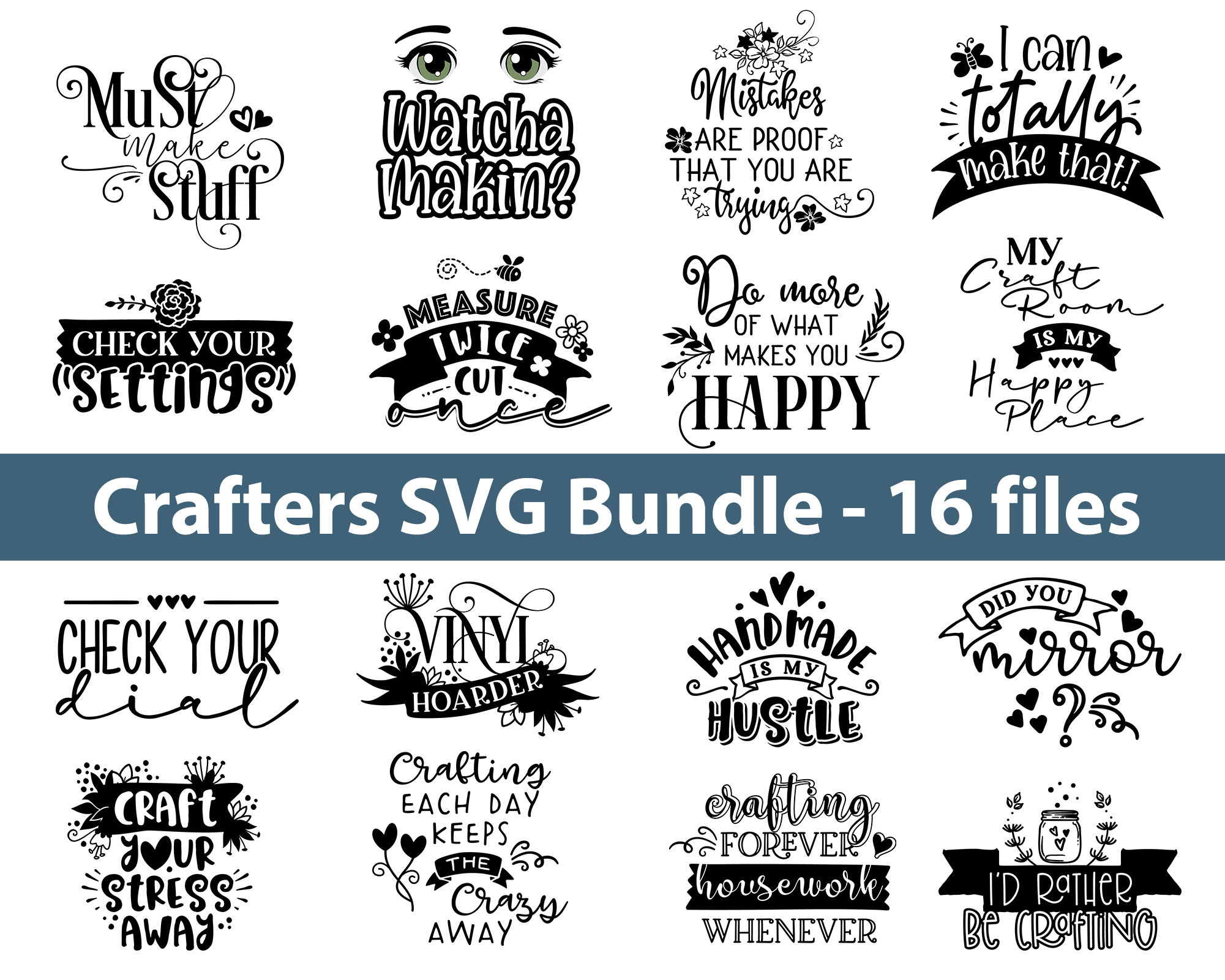 Crafters SVG Bundle SVG Craft Bundle Craft svg bundle Craft | Etsy