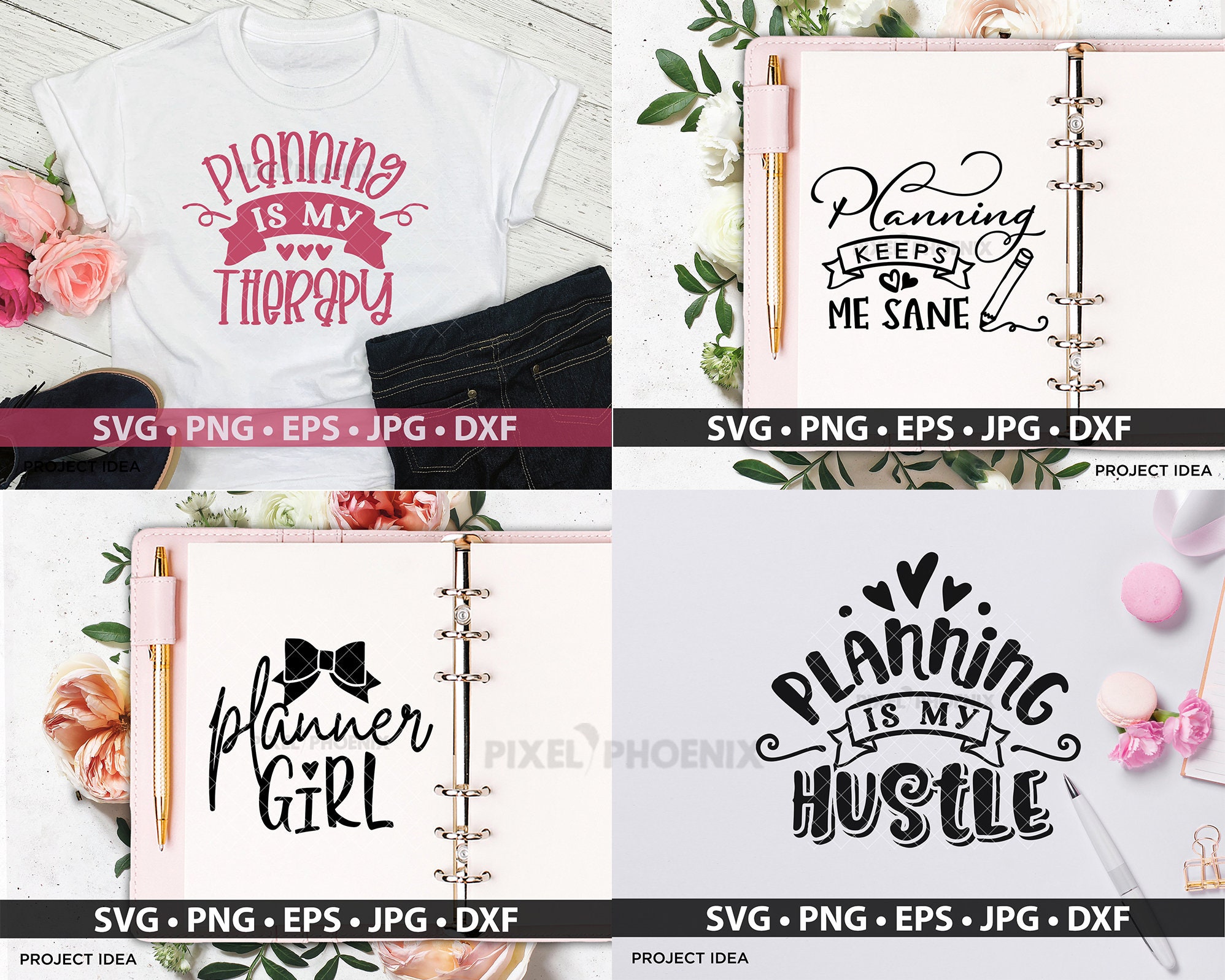 Planner SVG Bundle SVG Planner Bundle Planner svg bundle | Etsy