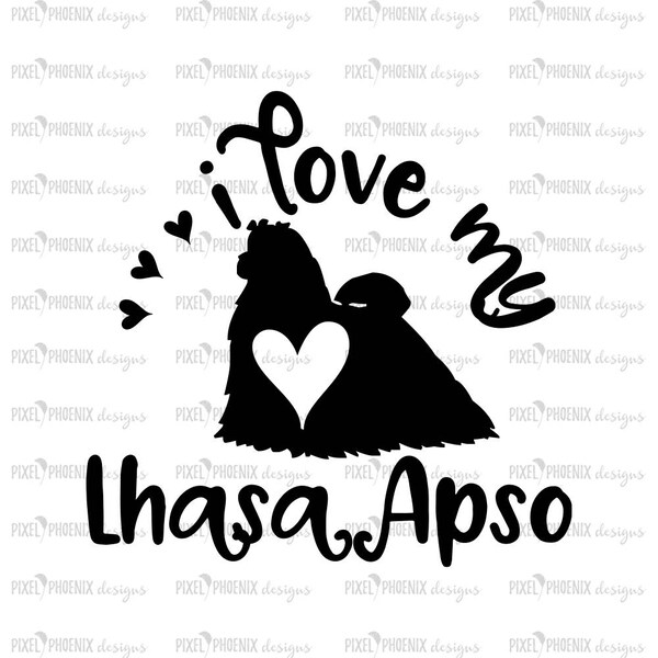 Lhasa Apso Svg - Etsy