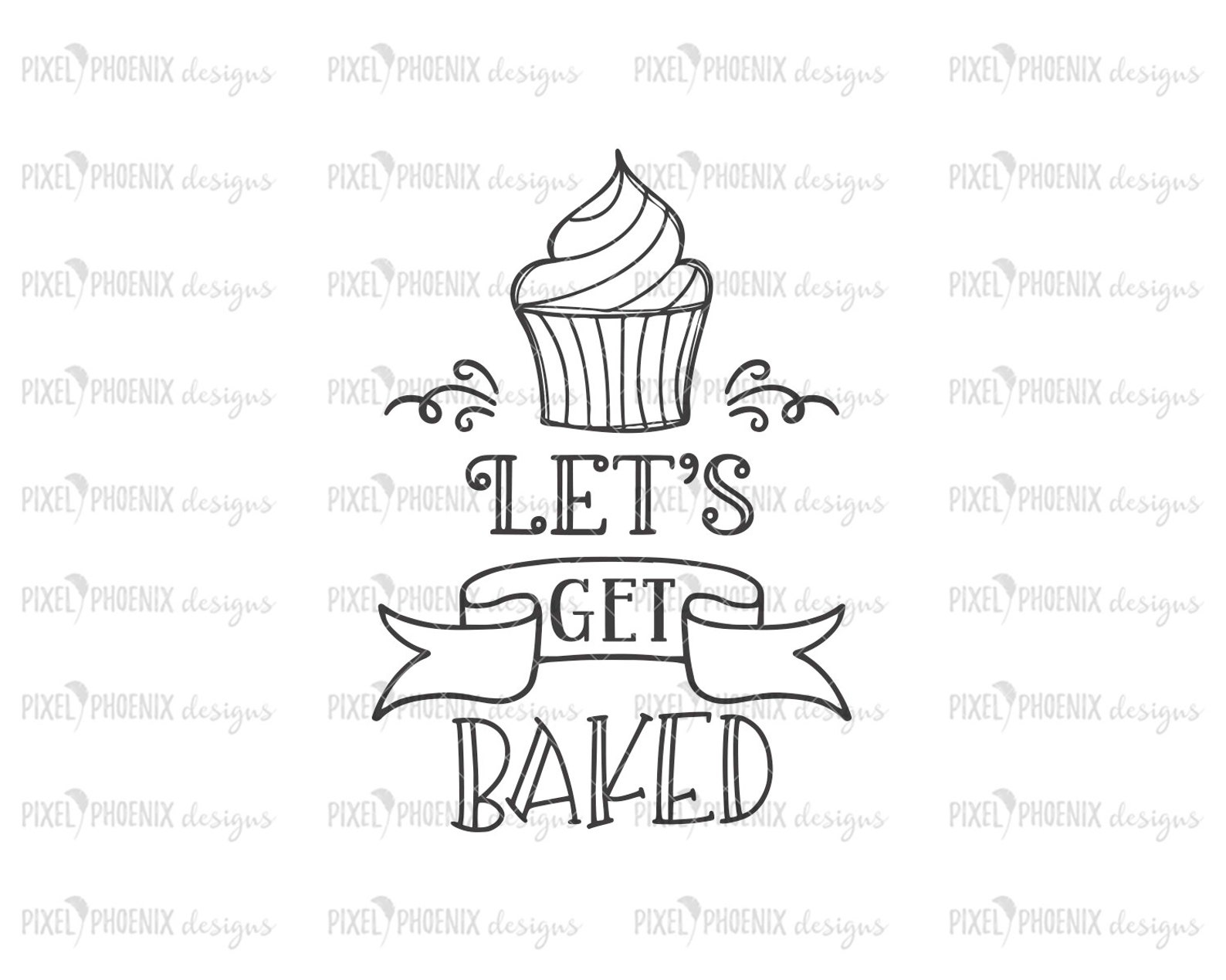 Let's get baked SVG Baking svg Kitchen SVG Tea svg | Etsy