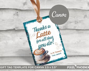 Pumpkin Spice Gift Tag Template Thanksgiving Fall Pumpkin - Etsy