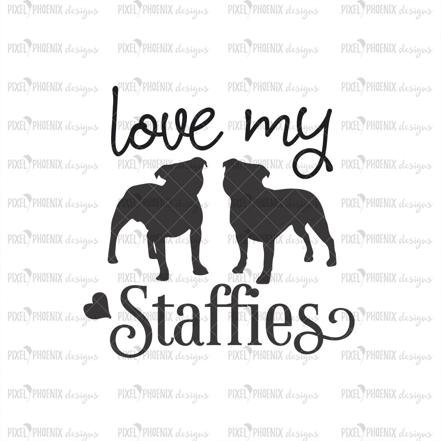 Love My Staffies SVG Staffordshire Terriers Dog Lover Svg - Etsy Australia