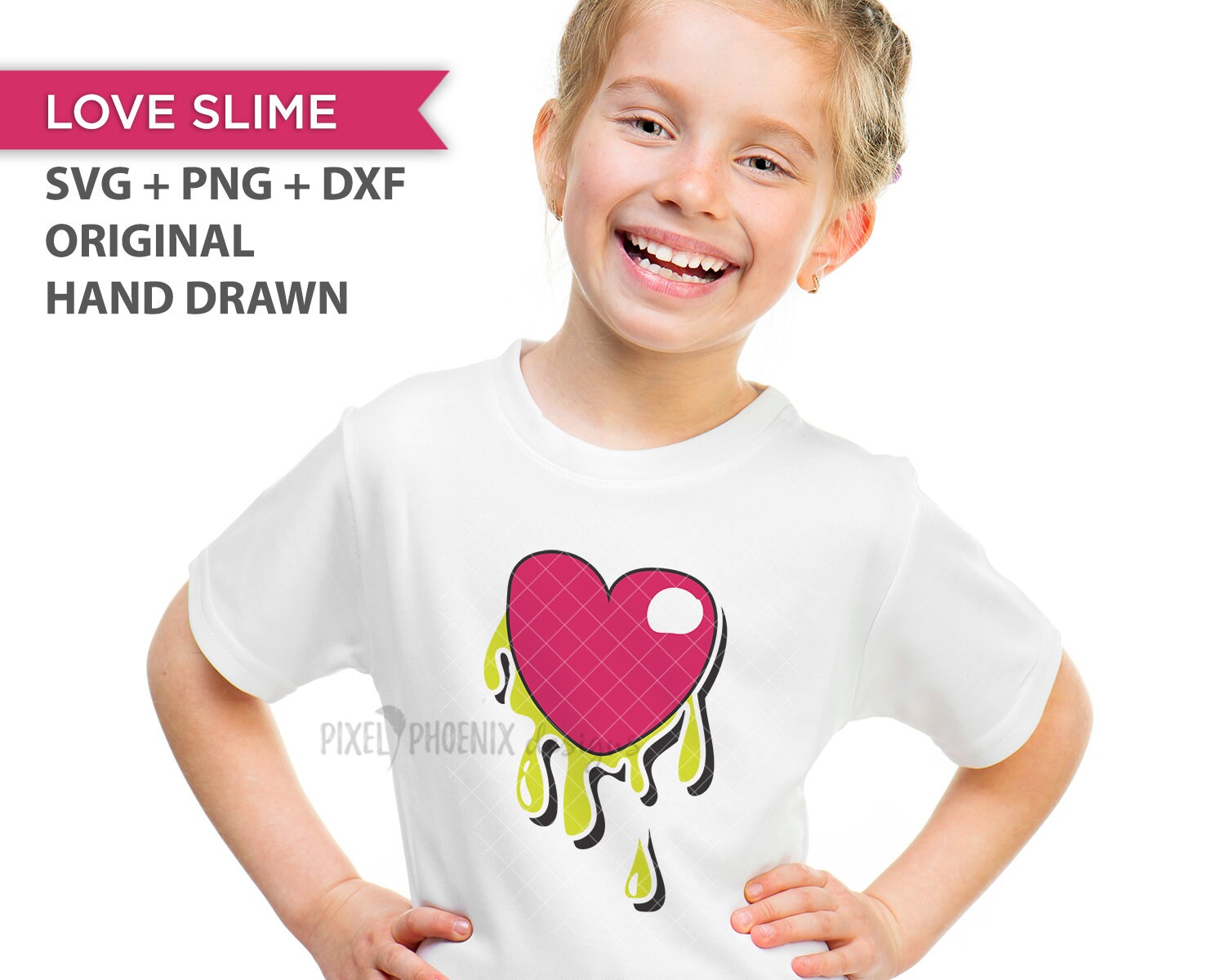 Love Slime Heart Slime SVG Cut File Perfect for Any Slime - Etsy