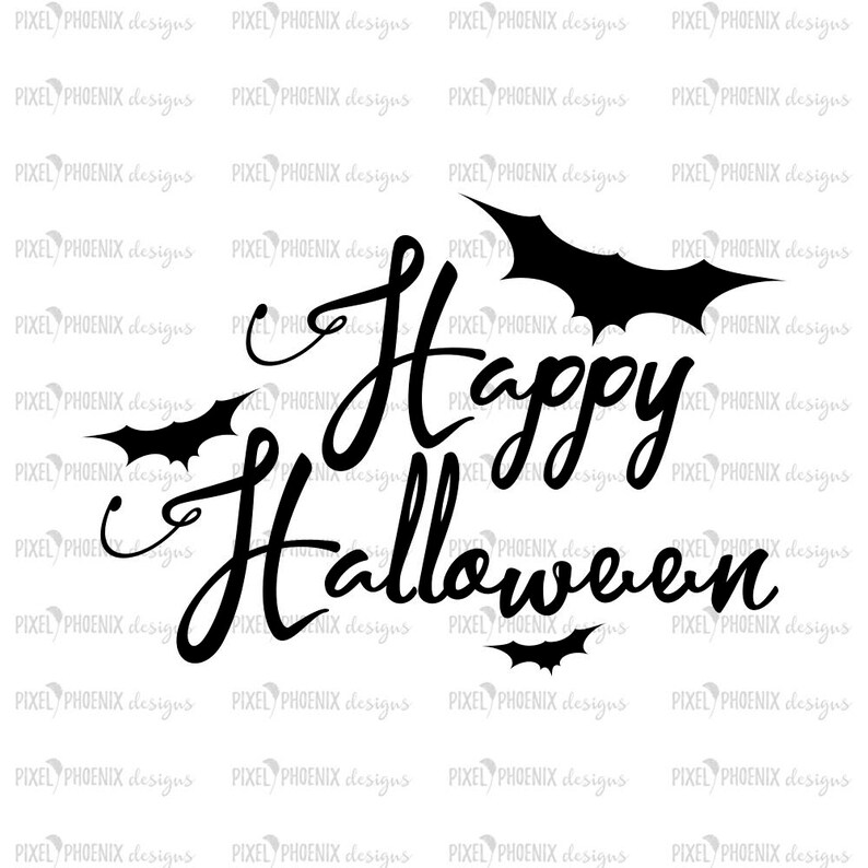 Happy Halloween SVG Halloween Bats SVG Halloween Svg | Etsy