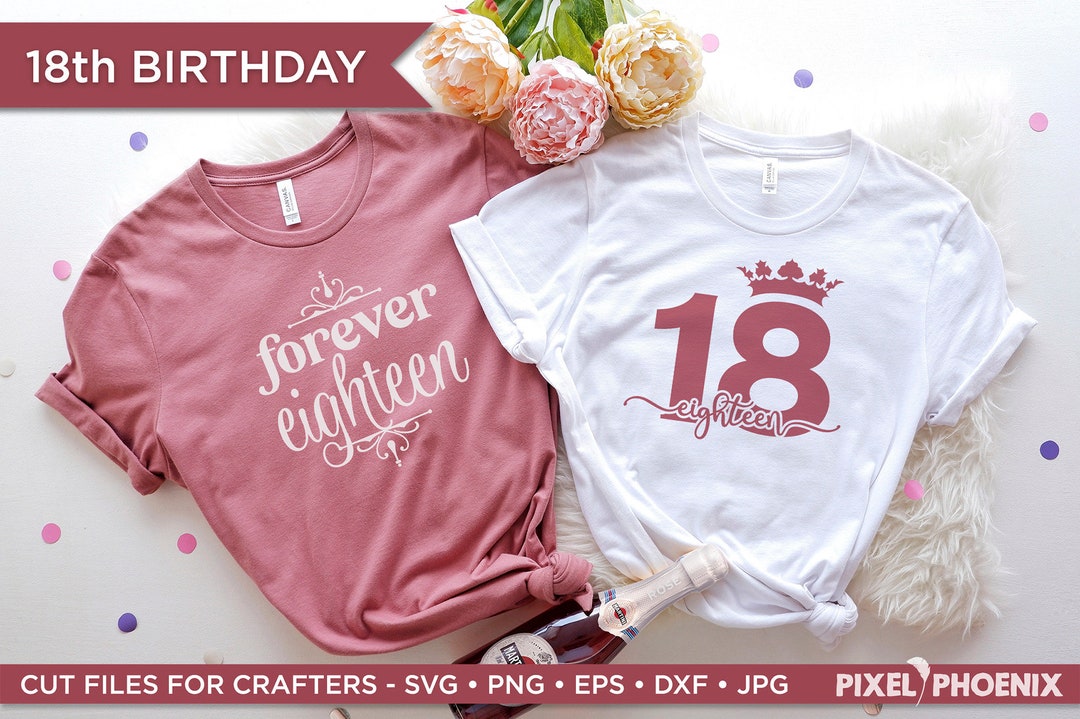 18th Birthday Bundle 18th SVG Files X 2 - Etsy