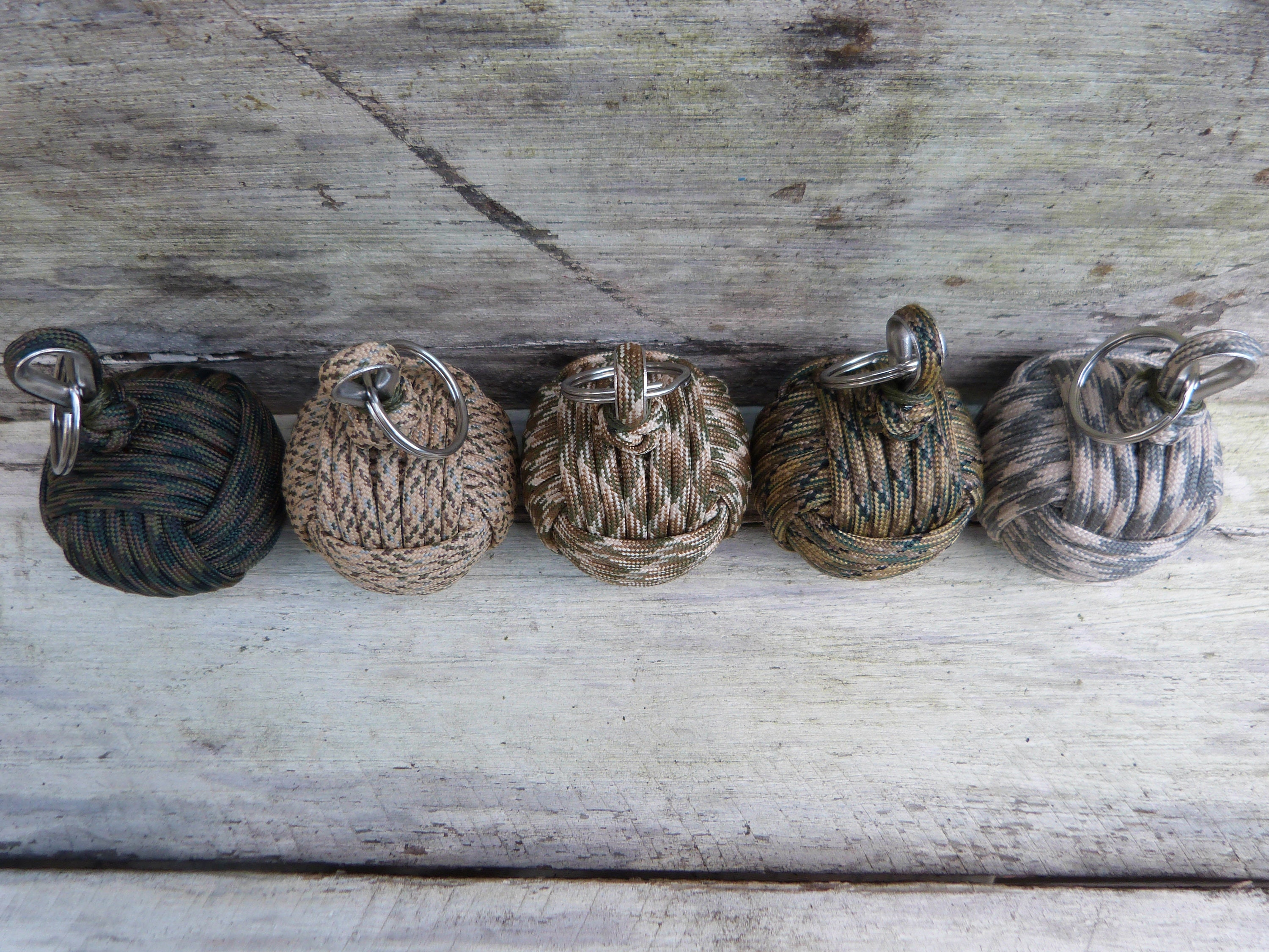 Camouflage Floating Monkey Fist Key Fob - Etsy