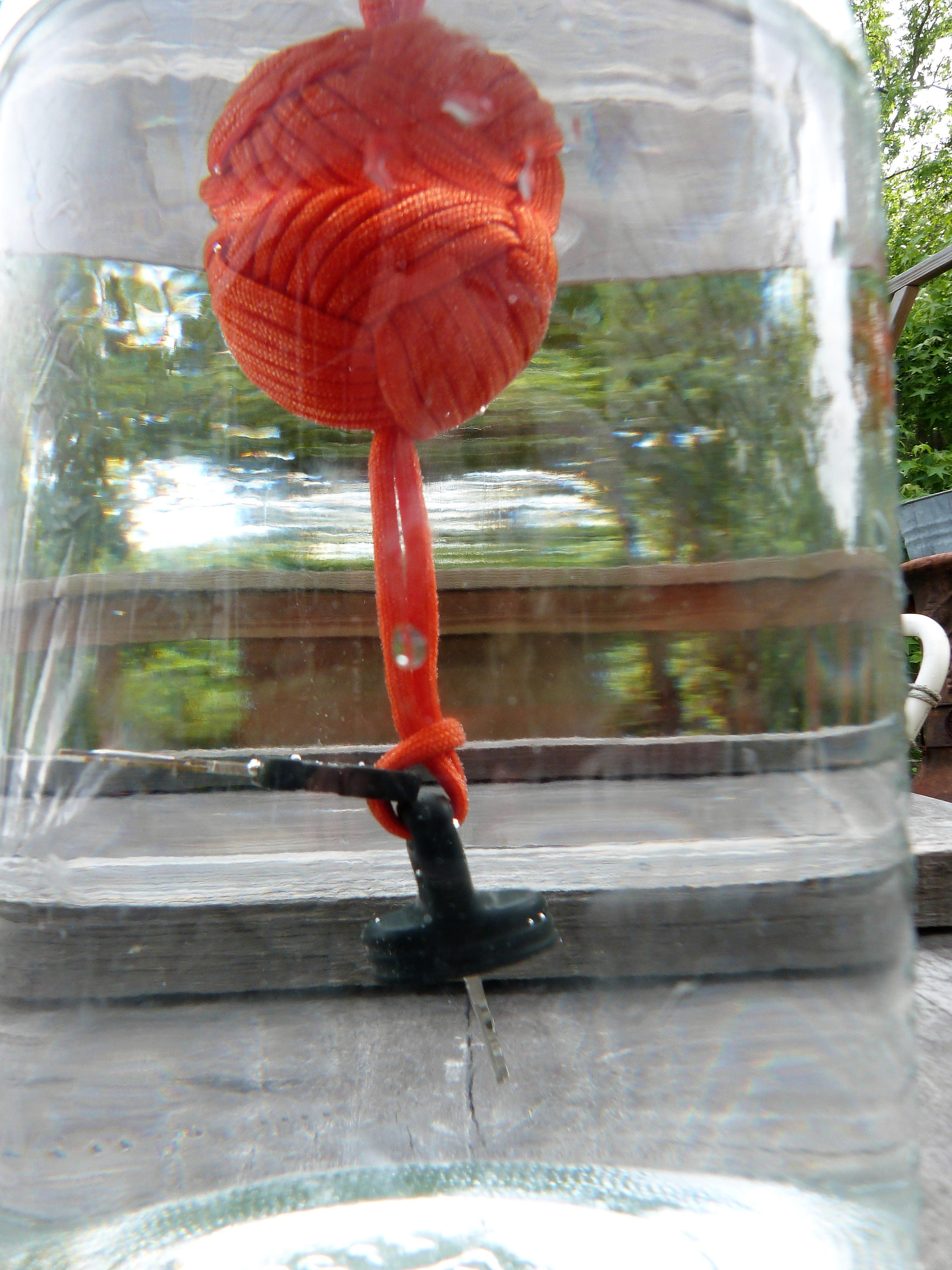 Monkey Fist Floating Reflective Key Chain With Belt Attachment - Etsy