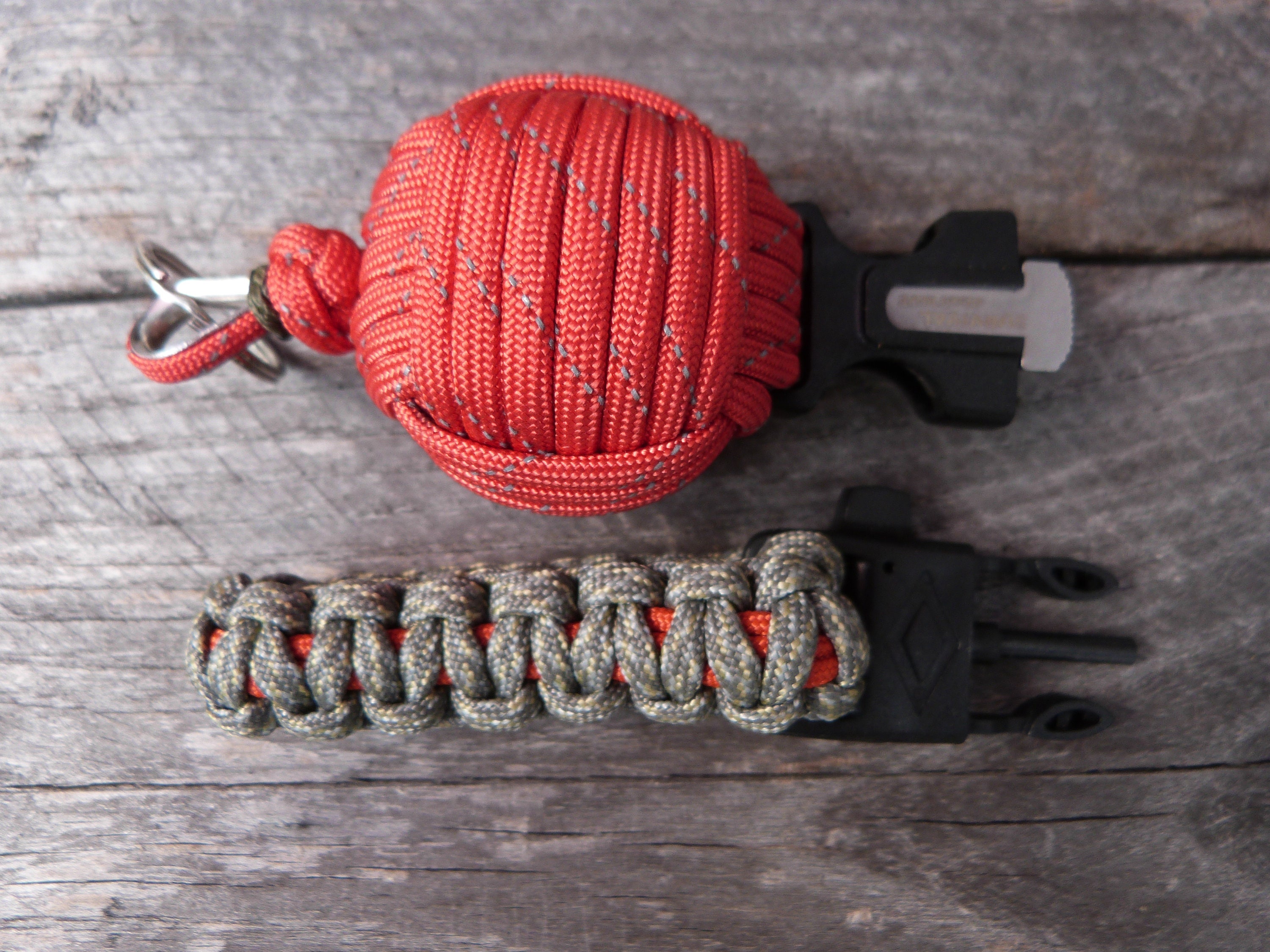 Monkey Fist Floating Reflective Key Chain With Belt Attachment - Etsy