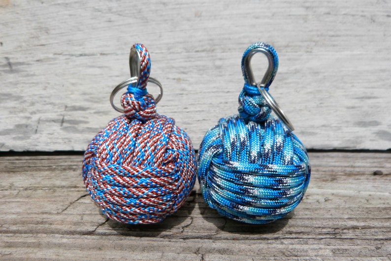 Multi Colored Floating Monkey Fist Key Fob - Etsy