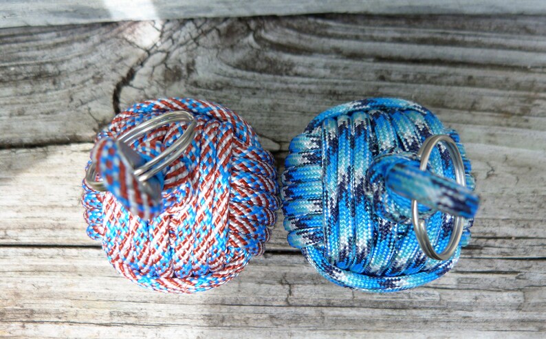 Multi Colored Floating Monkey Fist Key Fob - Etsy