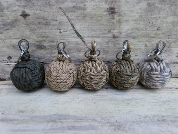 Camouflage Floating Monkey Fist Key Fob - Etsy
