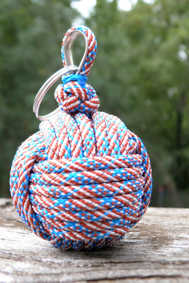 Multi Colored Floating Monkey Fist Key Fob - Etsy