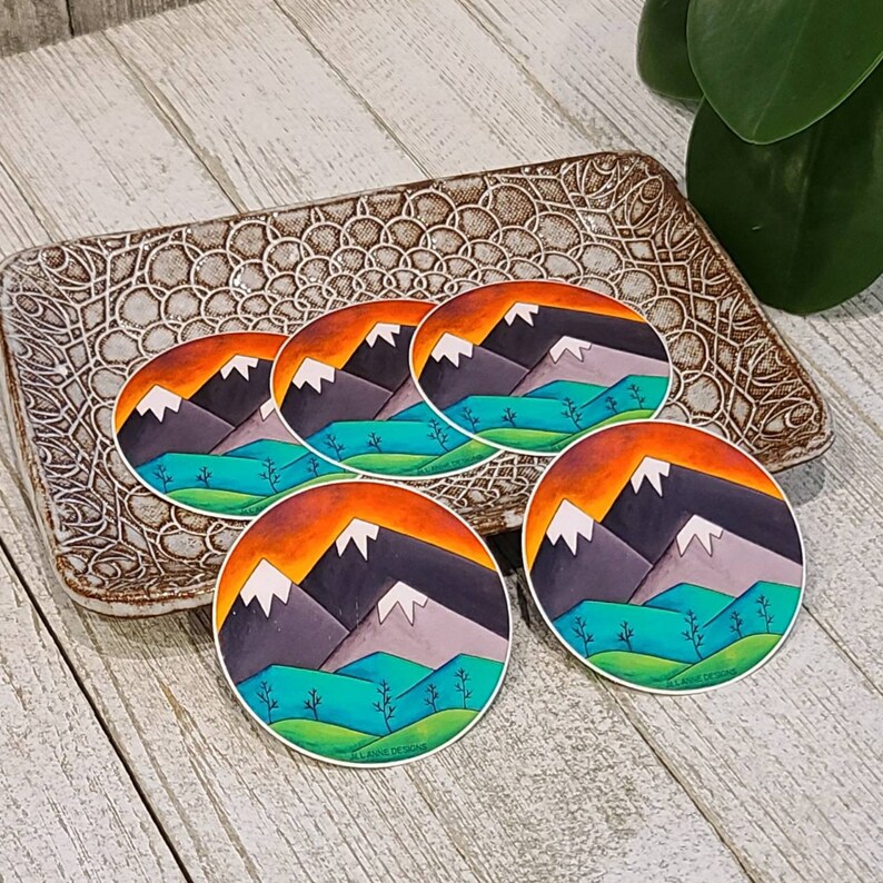 Mountain Vinyl Sticker Outdoor Nature Decal - Etsy