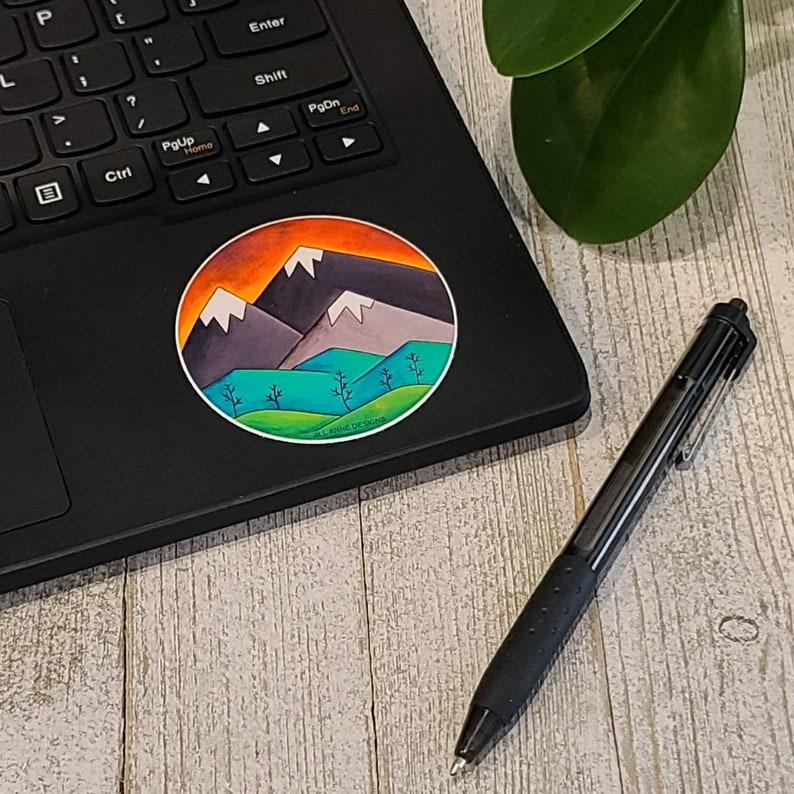 Mountain Vinyl Sticker Outdoor Nature Decal - Etsy