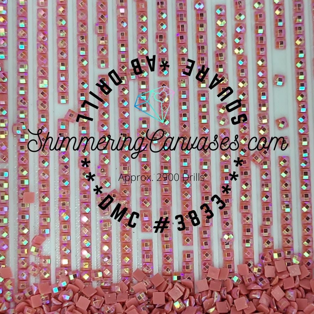 Diamond Painting SQUARE AB Drills DMC #3833-raspberry, Light - Etsy