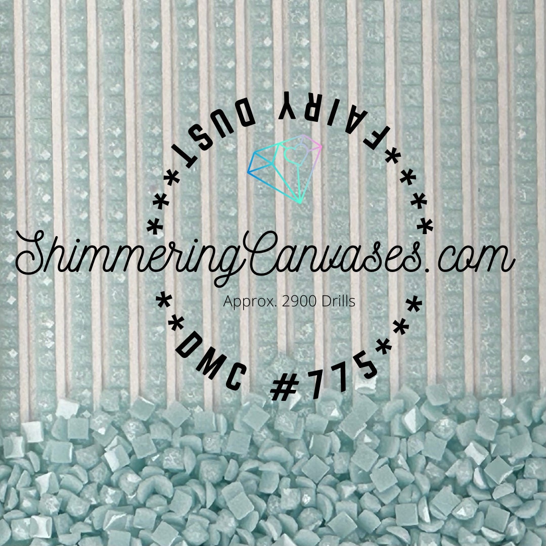 Square Fairy Dust Drill 775 Diamond Painting Fairy Dust Drill DMC # 775- Baby Blue, Very Light ...