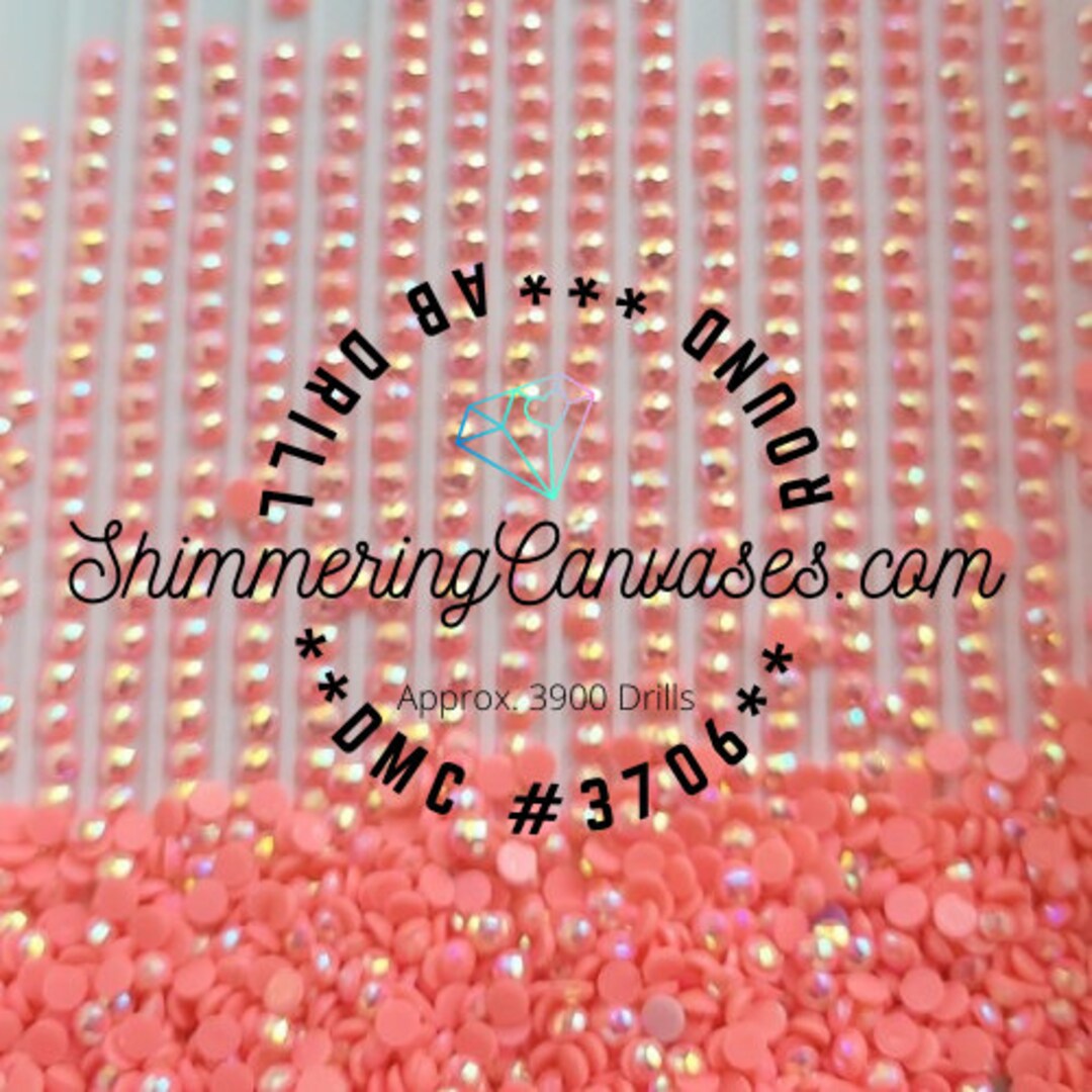 AB Drill 3706 Diamant Malerei Runde AB Drills 14 Gramm Beutel DMC 3706 ...