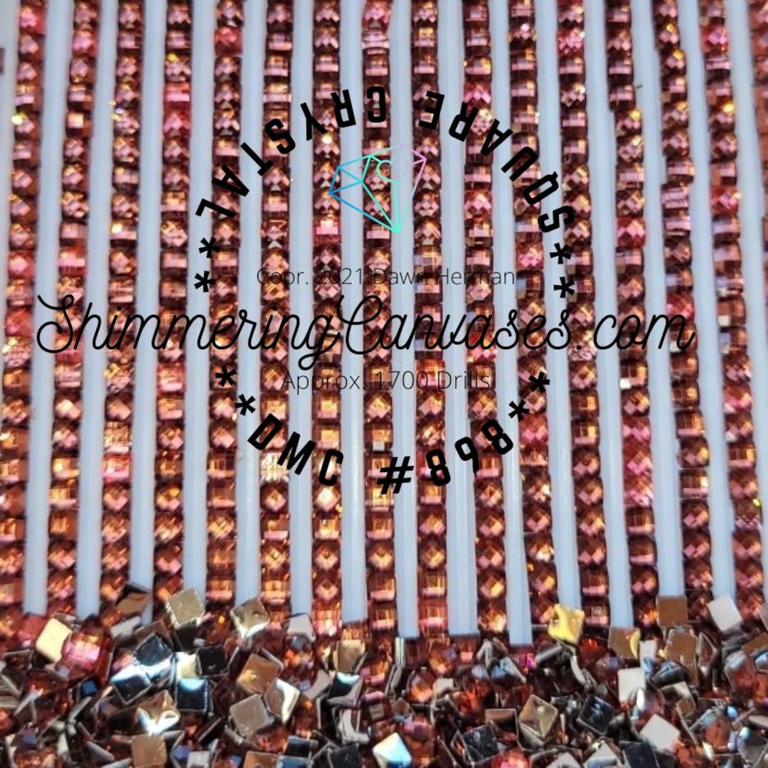 DMC #898 Coffee Brown Diamond Painting Drills – Square Crystal - Etsy