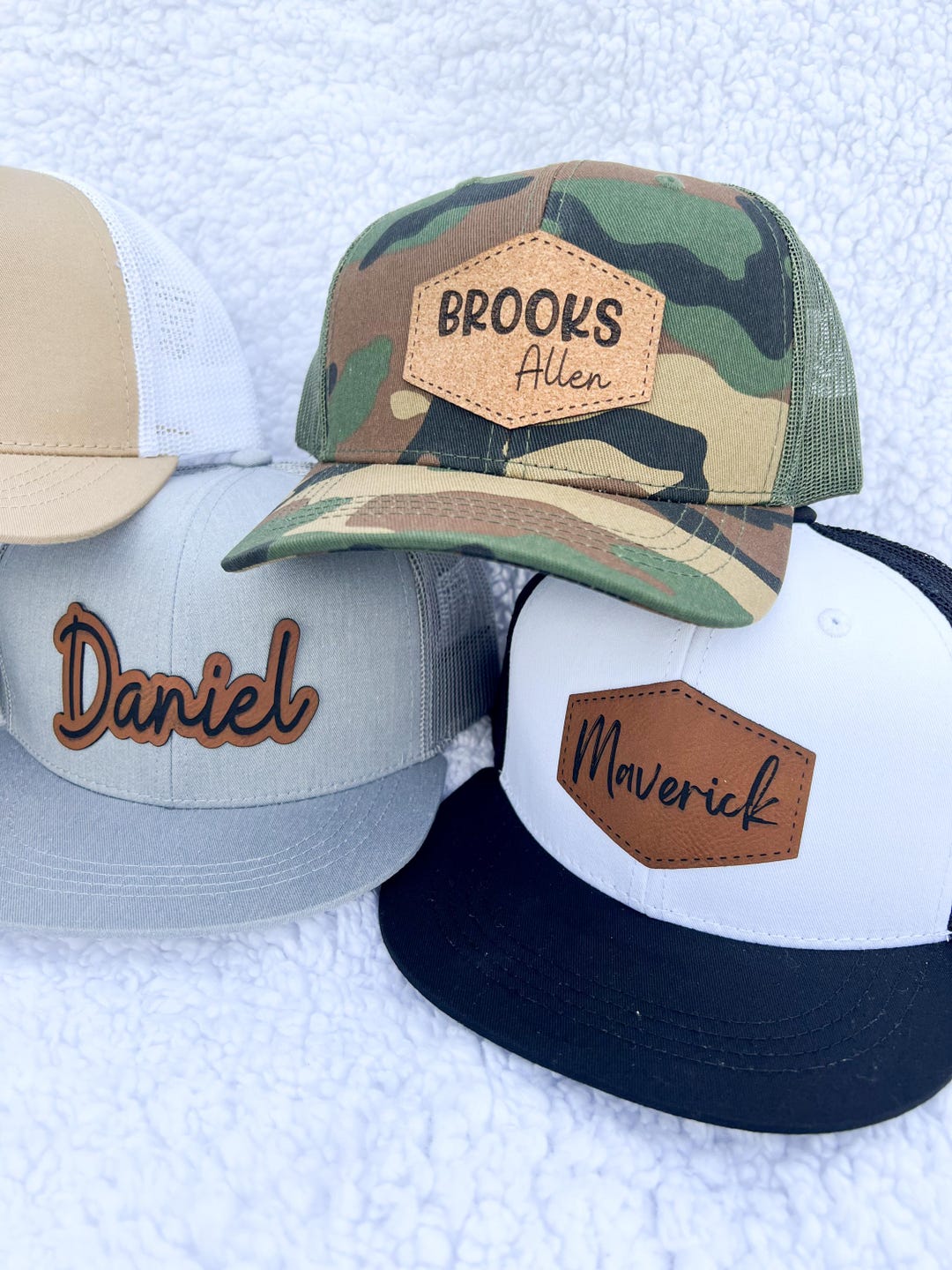 Custom Engraved Kids Name Trucker Hat | Toddler Hat | Kids Trucker Hat ...