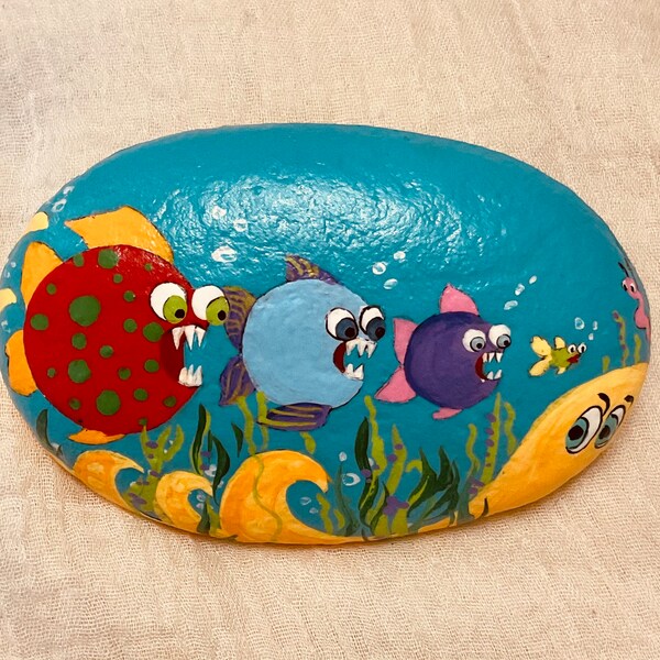 Fish Painted Rocks - Etsy