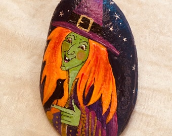 Painted Witch Rock - Etsy