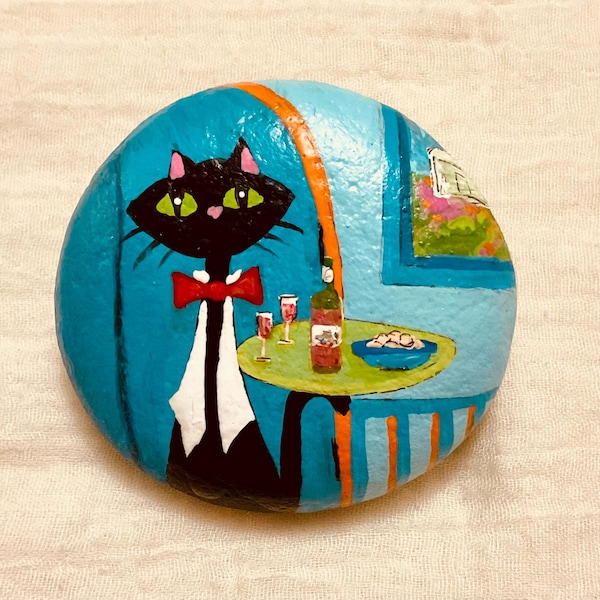 Wine Stone Painting - Etsy