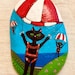 Painted Pickle Rock Pair, Funny Pickles Stones, Pebble Painting, Sealed ...
