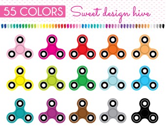 Fidget Spinners Clipart - Etsy