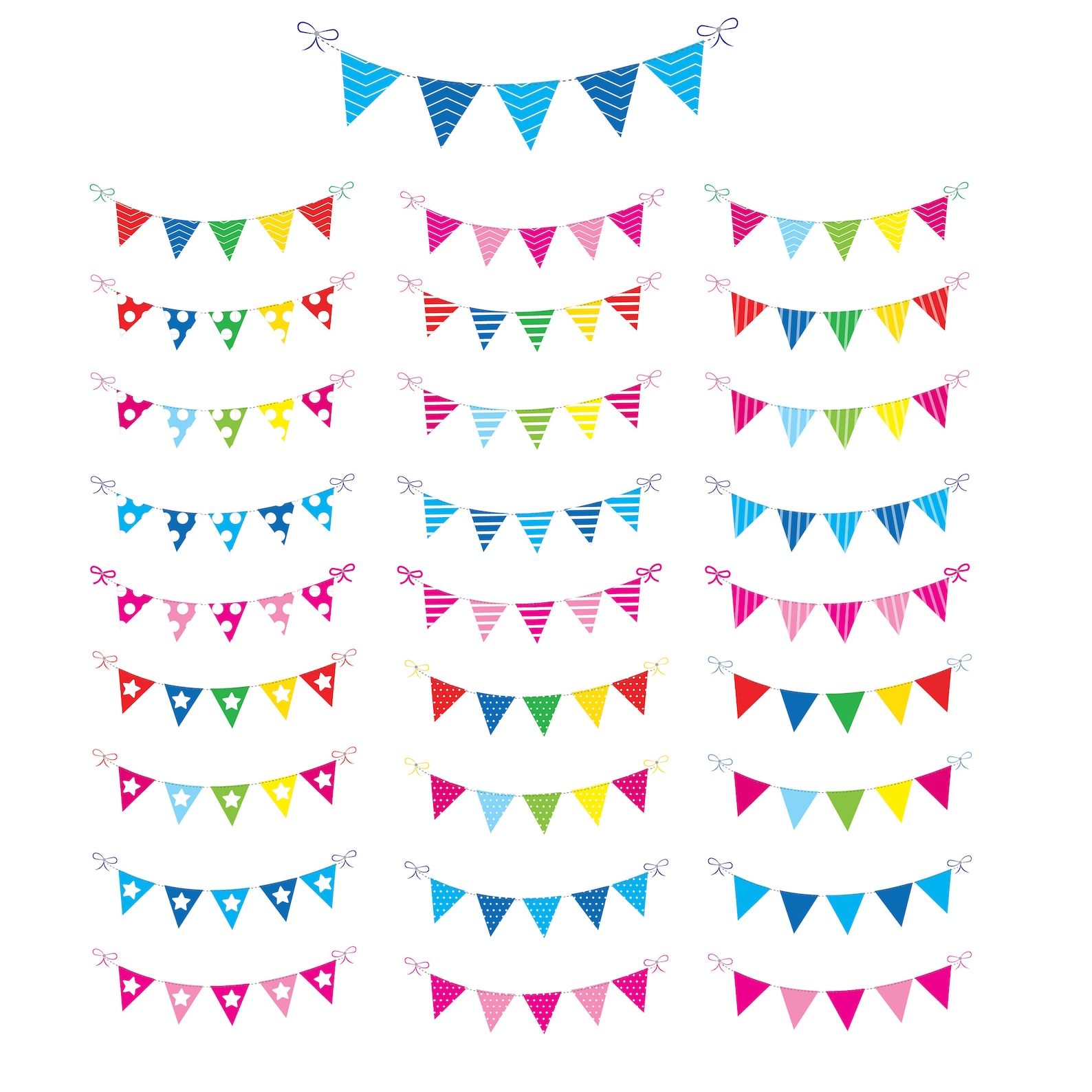 Pennant Clipart Bunting Banner Clipart Bunting Clipart Flag - Etsy Canada