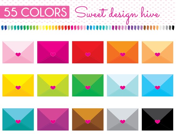 Envelopes Clipart Letter clipart mail clipartenvelope | Etsy