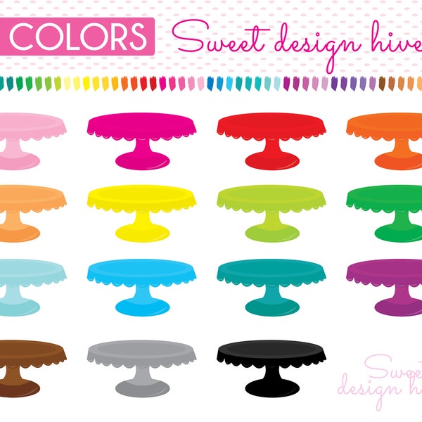 Cake Stand Clipart - Etsy