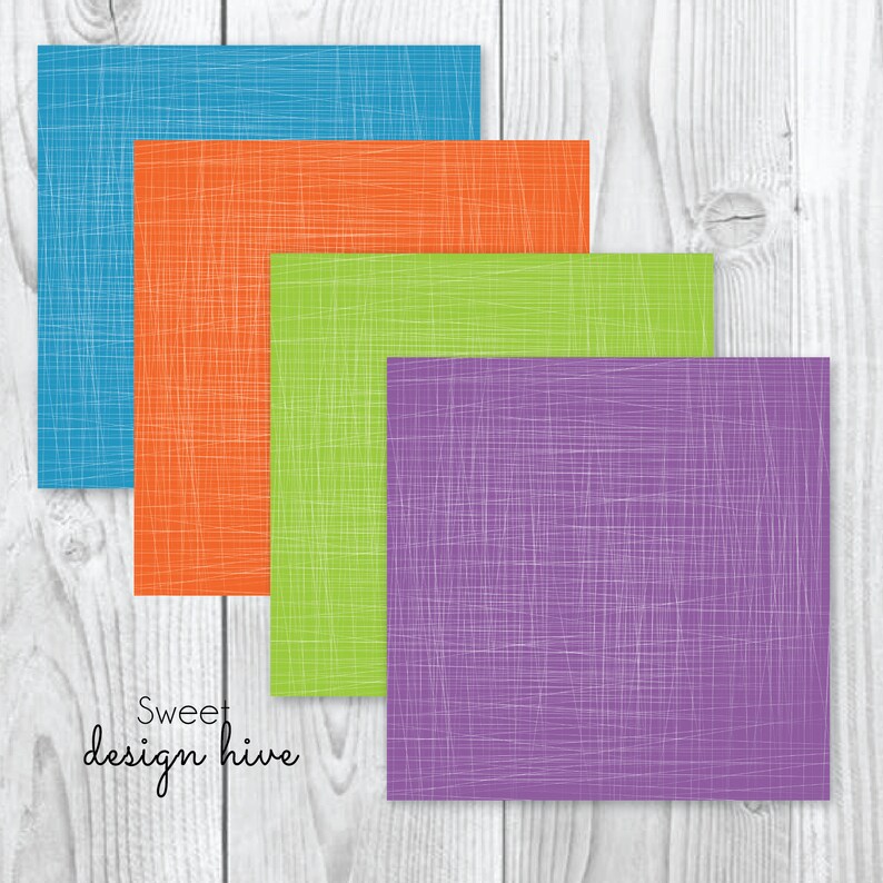 Crosshatch Digital Paper Kid Colors Bright Colors - Etsy