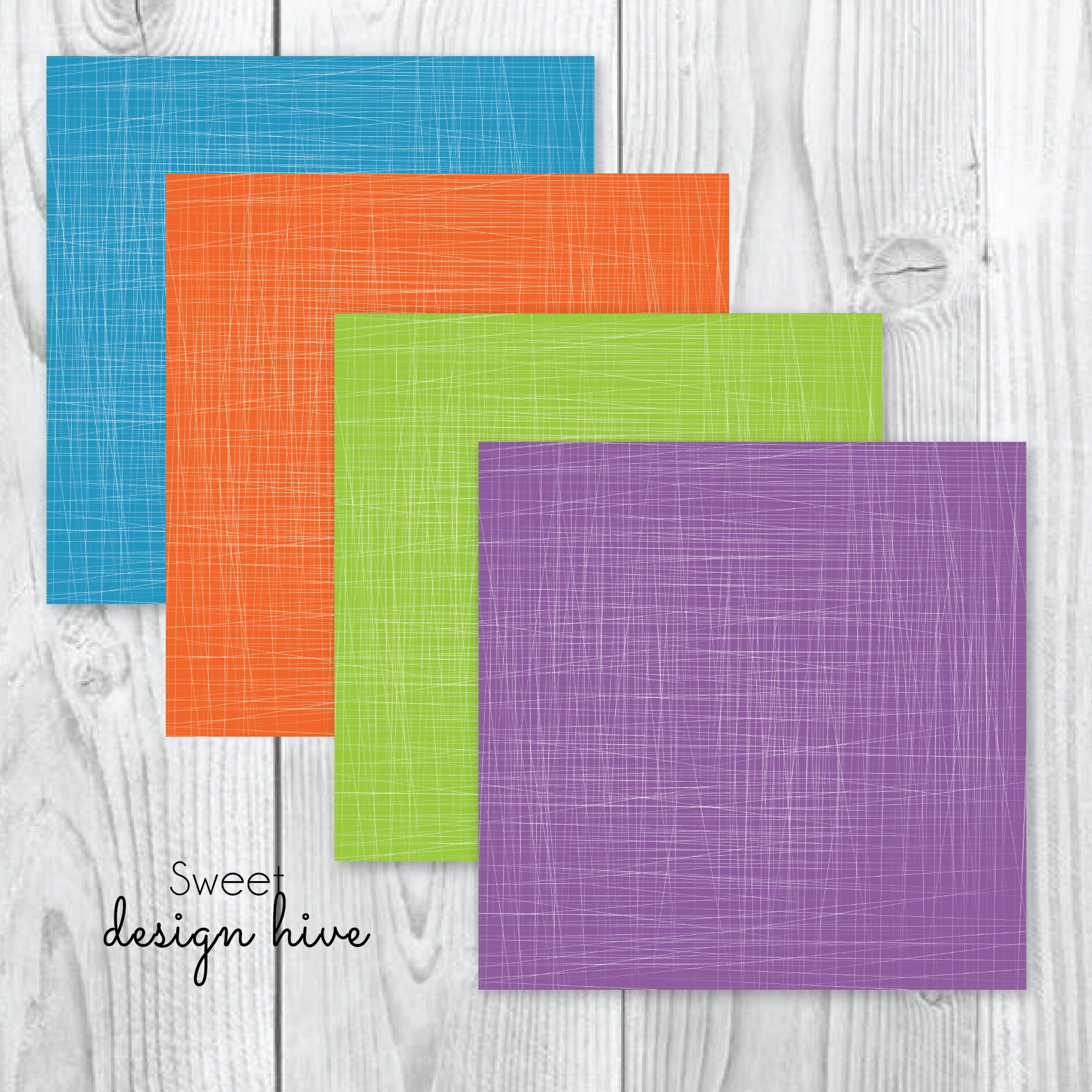Crosshatch Digital Paper Kid Colors Bright Colors - Etsy