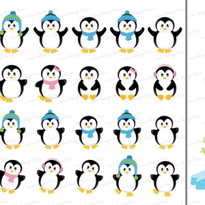 Penguins Clipart Penguin Clipart Winter Penguins Clipart - Etsy Canada