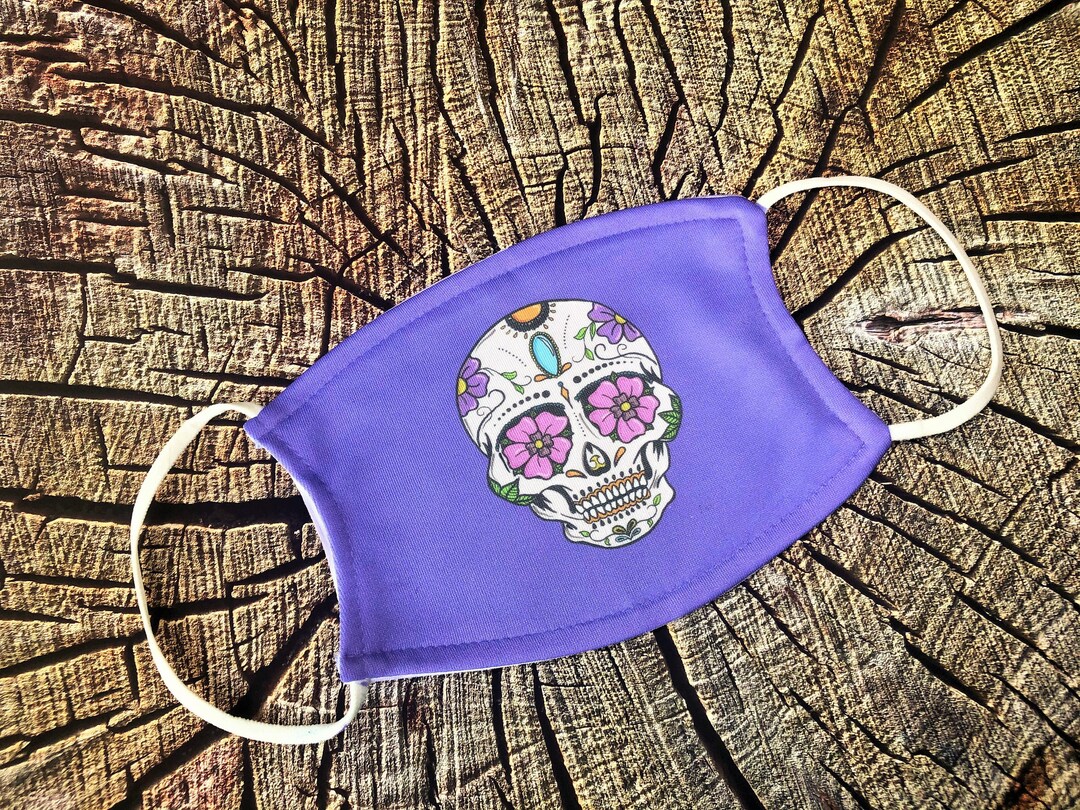 Gothic Face Mask, Sugar Skull, Personalised Mask, Face Covering, PPE ...