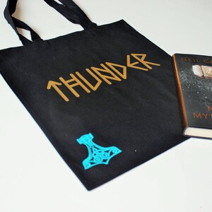 Norse Mythology, Mjölnir, Thor, Comic Book, Geek Gift, Tote Bag, Eco ...