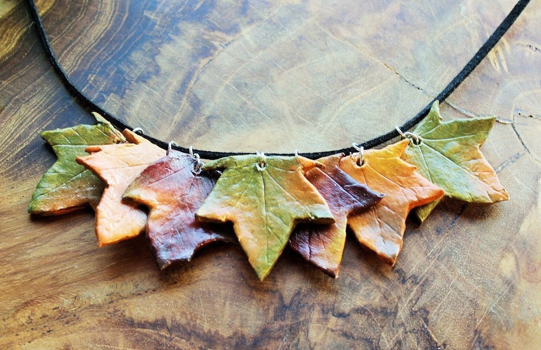 Autumn Leaf Necklace, Fall Jewelry, Autumn Leaves, Fall Leaves, Nature ...