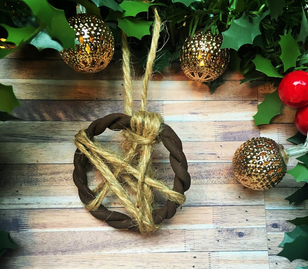 Pentagram, Pagan Yule, Tree Decoration, Wicca, Holidays, Tree Ornament ...