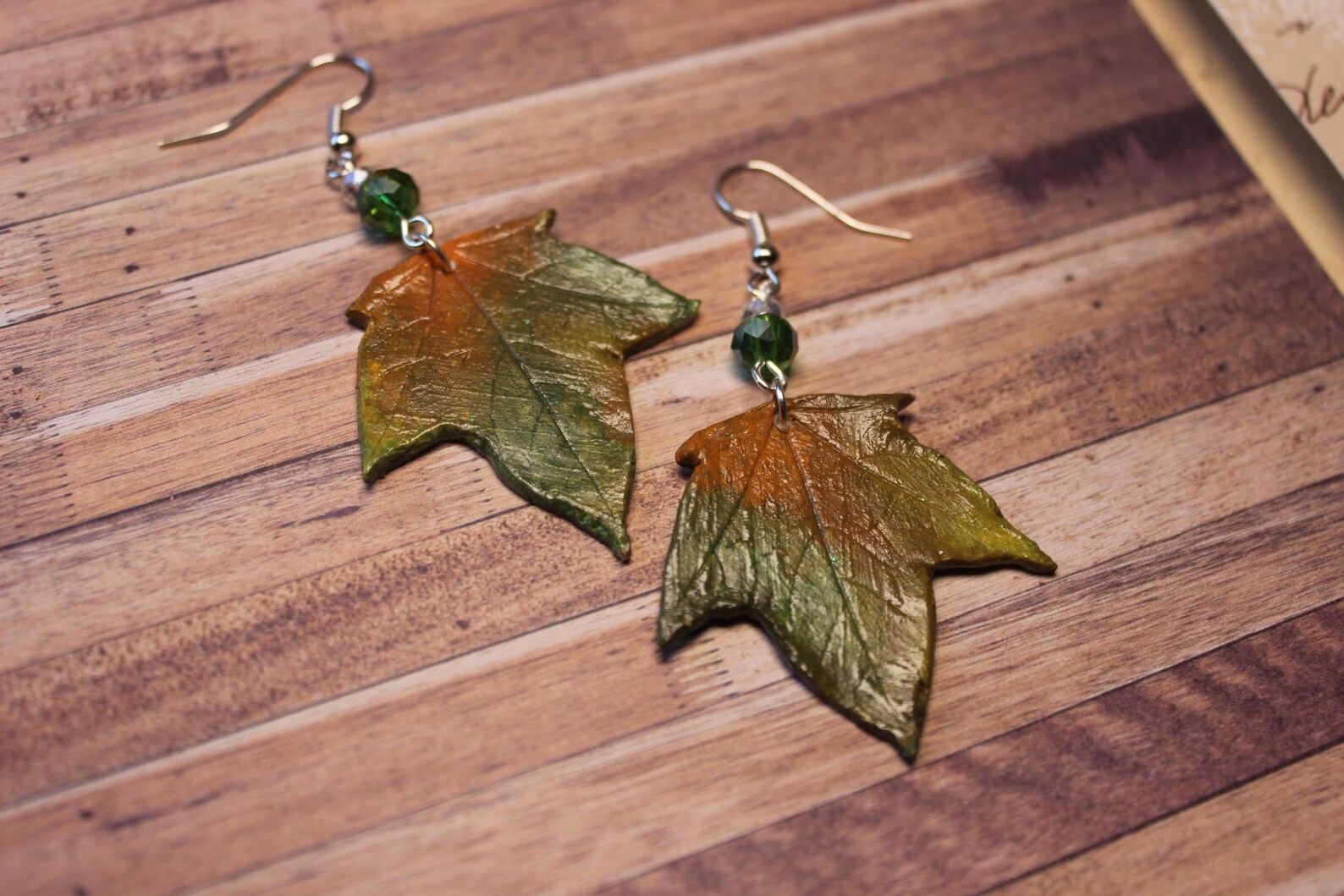 Autumn Leaf Earrings Fall Leaves Leaf Jewelry Autumn | Etsy