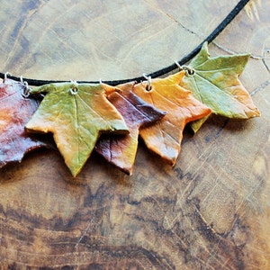 Autumn Leaf Necklace, Fall Jewelry, Autumn Leaves, Fall Leaves, Nature ...
