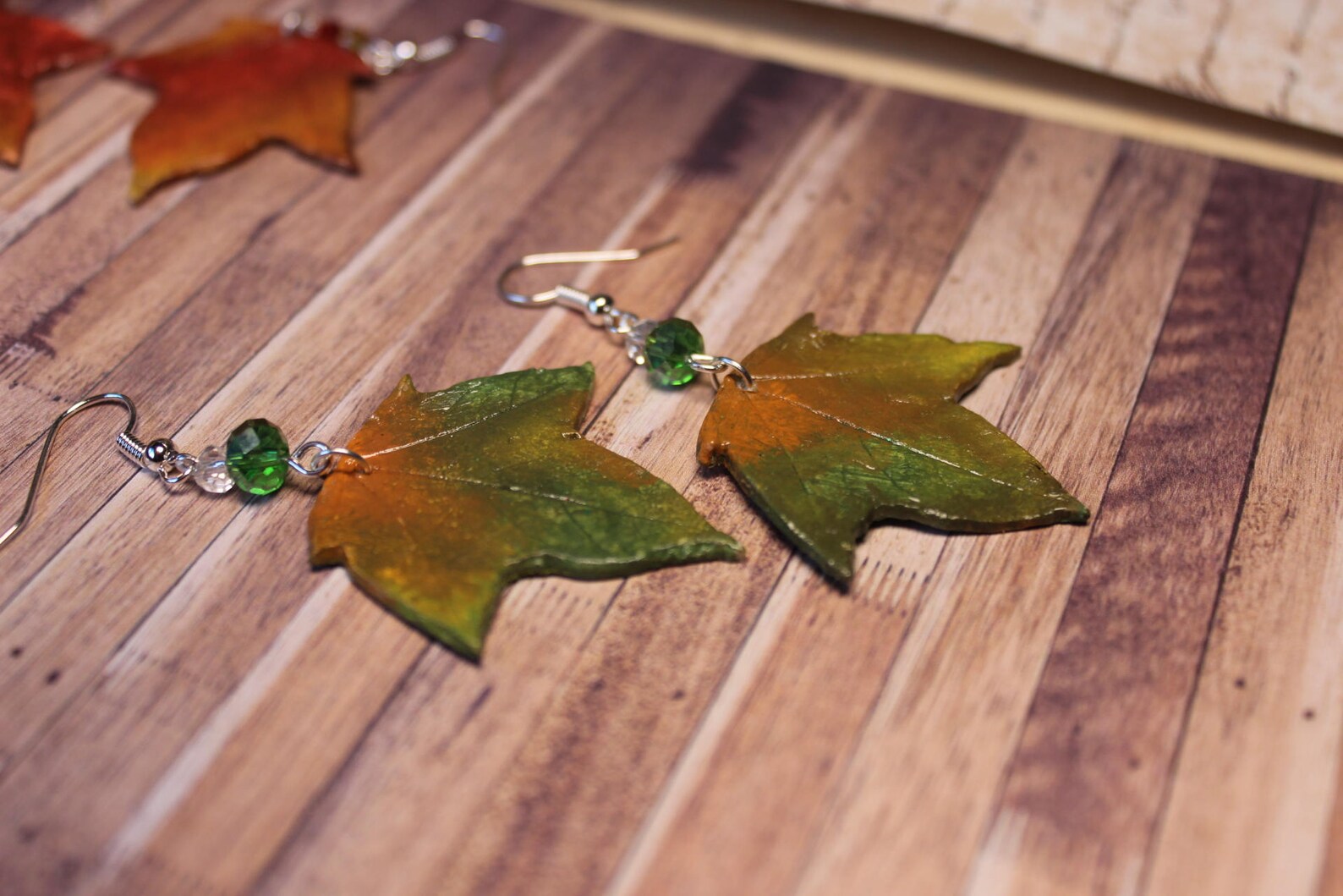 Autumn Leaf Earrings Fall Leaves Leaf Jewelry Autumn | Etsy
