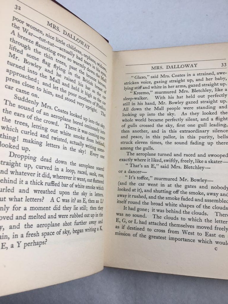Very Rare First Edition, Mrs Dalloway by Virginia Woolf, Published by ...