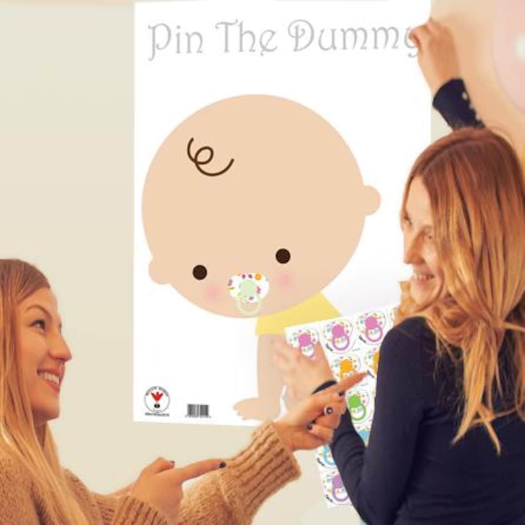 Baby Shower Game Pin the Dummy on the Baby for up to 35 Players With ...