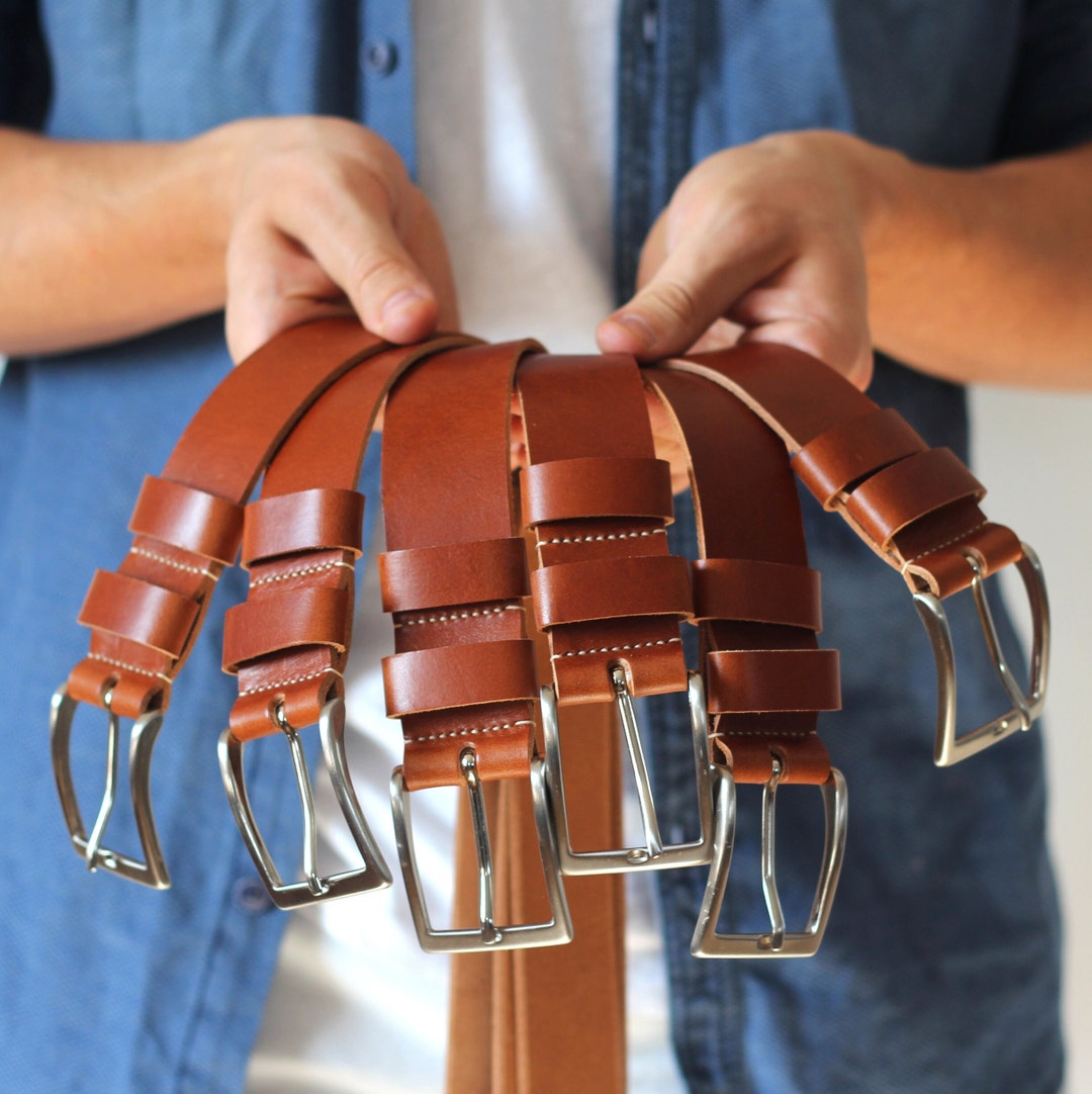 Wedding Party Groomsmen Belt, Personalized Leather Accessory, Custom ...