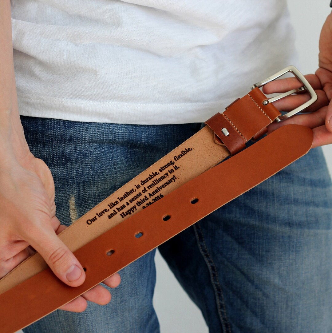 Personalized Groomsmen Belt, Custom Leather Belt, Gift for Groomsmen ...