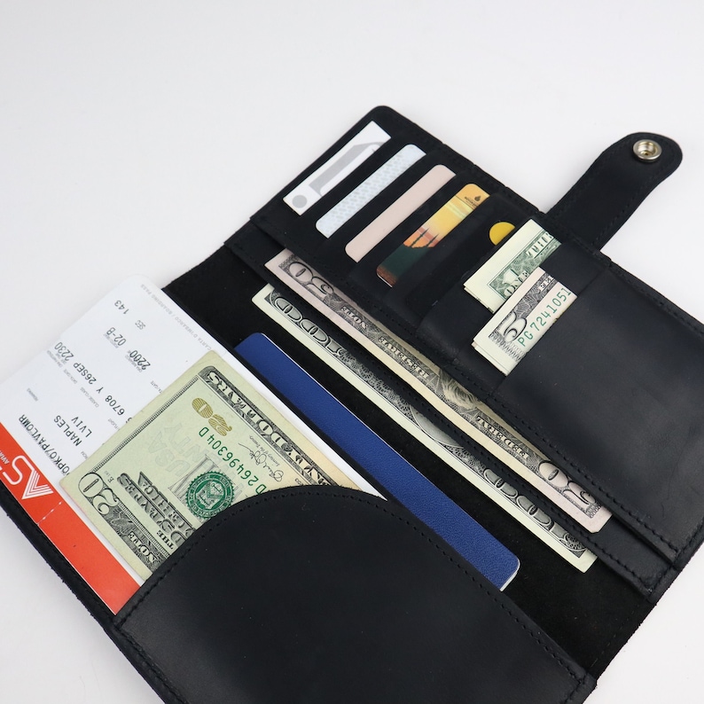 Back to School, Personalized Travel Wallet of Genuine Leather, Custom ...