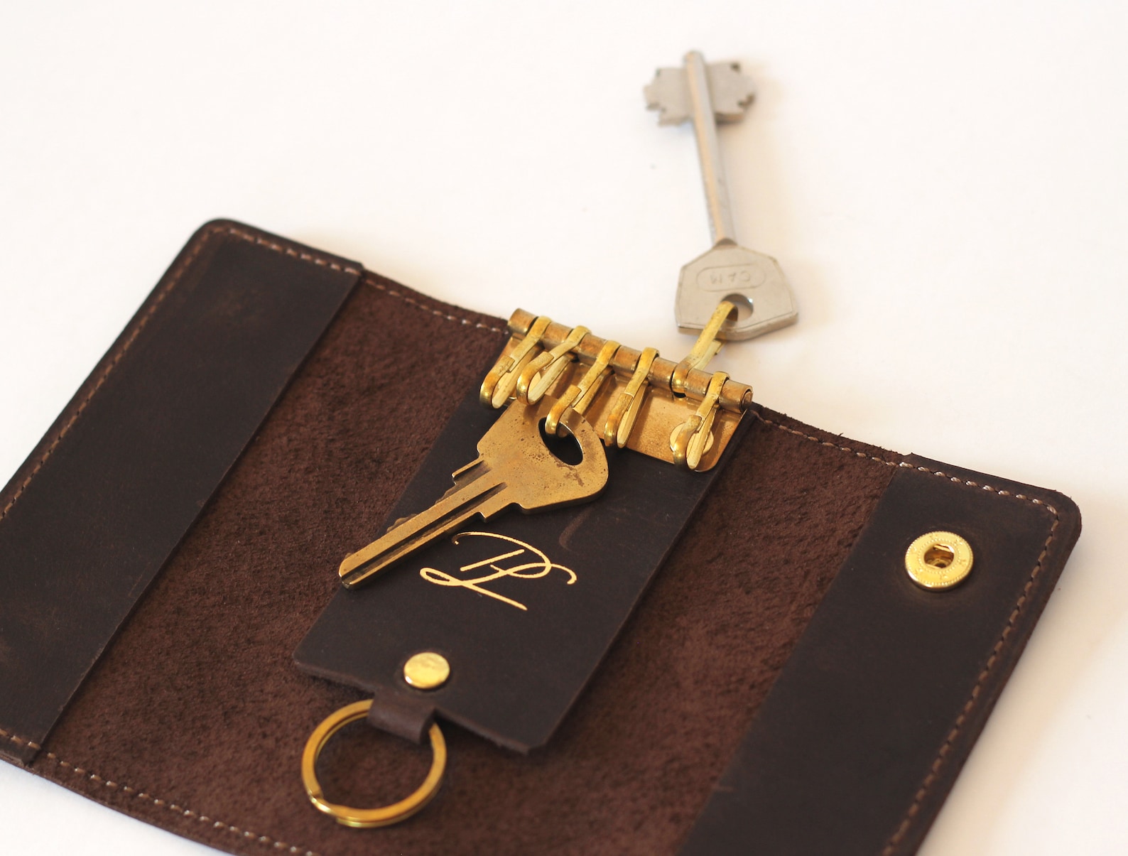 Leather Key Pouch Leather Key Holder Christmas Gift | Etsy