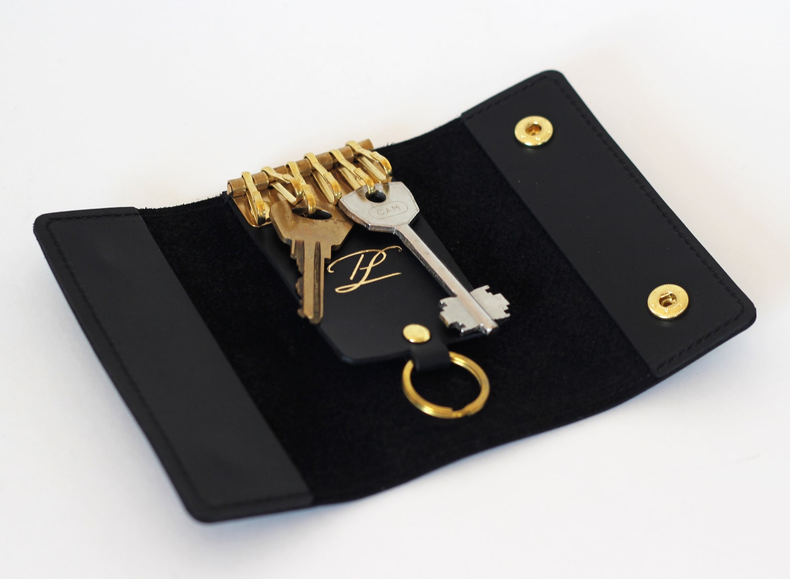 Leather Key Holder Personalized Keychain Leather Key Case | Etsy