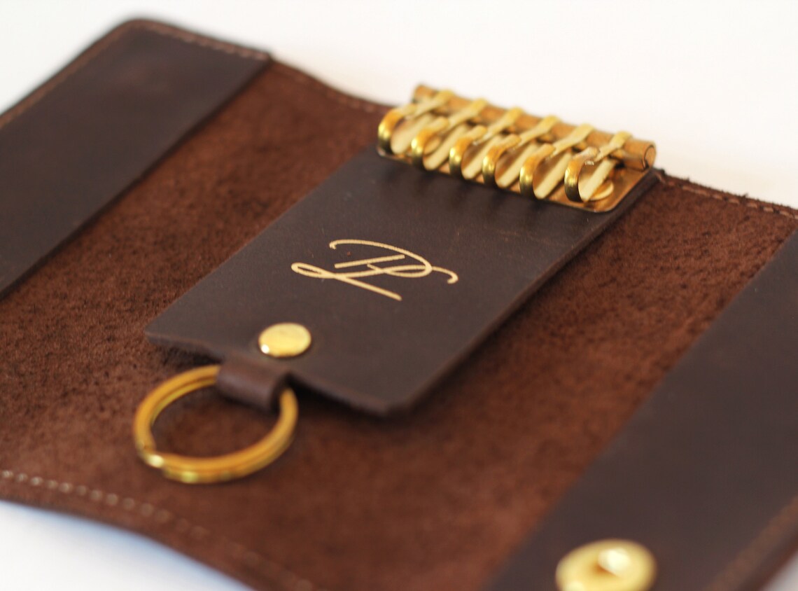 Leather Key Pouch Leather Key Holder Christmas Gift | Etsy