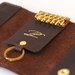 Leather Key Pouch, Leather Key Holder, Personalized Keychain, Leather ...